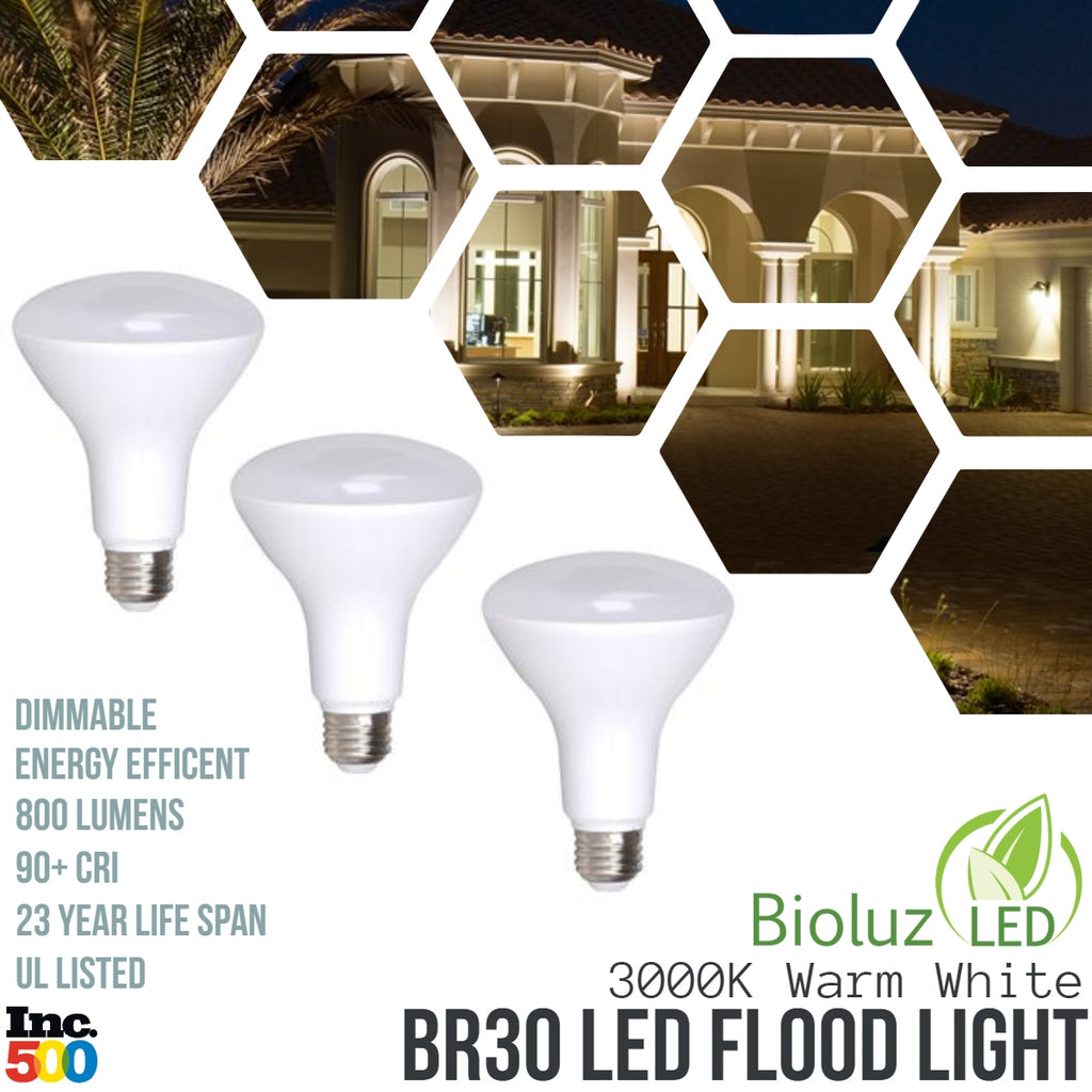Bioluz LED BR30 LED Flood Light Bulbs